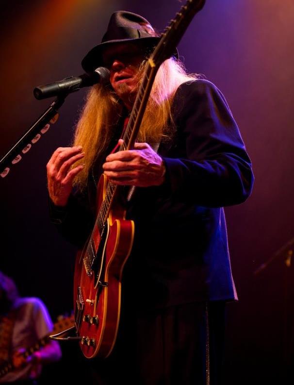 Buddy Black Blues Artist famous for his Trini Lopez guitars.